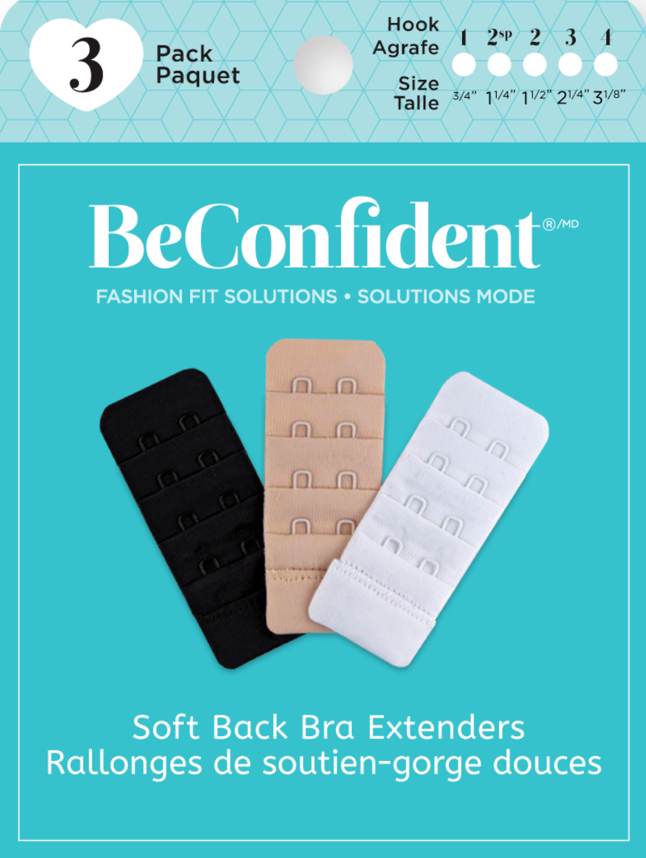 Soft Back Bra Extenders (3 pack) BC30025 - Beige/Black/White – Purple ...
